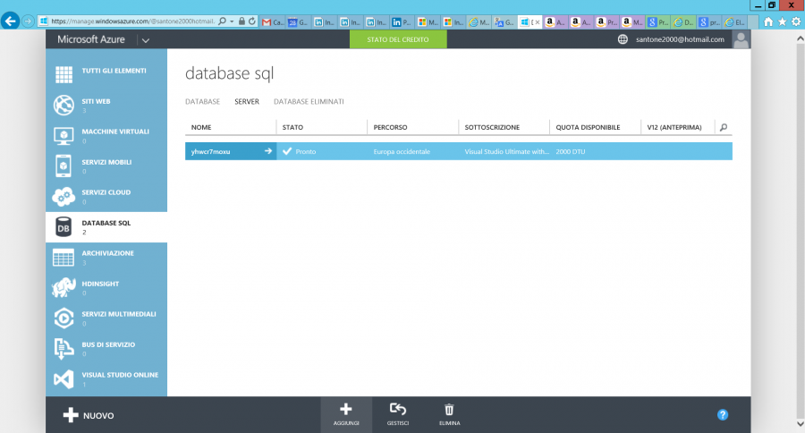 SQL Azure: Getting Started - WindowServer.it