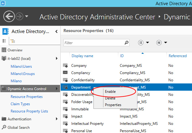 Windows Server 2012 R2: Introduzione a Dynamic Access Control ...