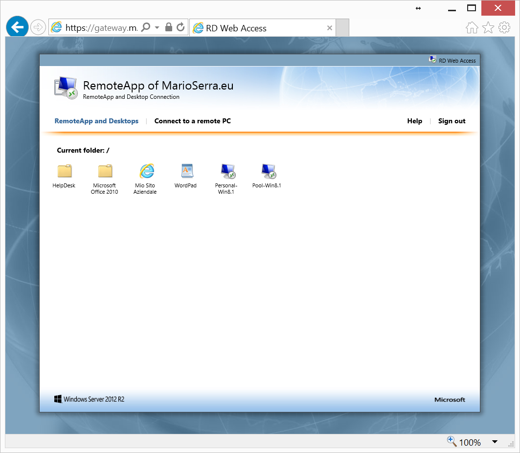 Windows Server 2012 R2: Introduzione alle RemoteApp - WindowServer.it