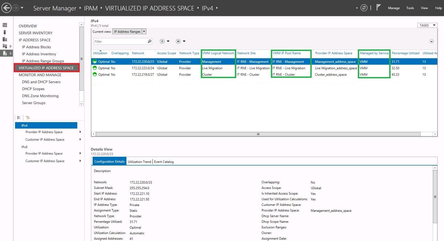 Virtual Machine Manager R2: Integrazione con IPAM - WindowServer.it