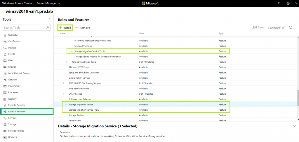 Windows Server 2019: introduzione a Storage Migration Service ...