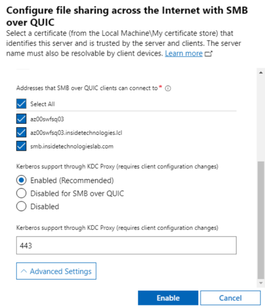 Windows Server 2022: come configurare SMB over QUIC - WindowServer.it